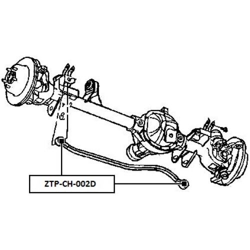 FEBEST Silentblok panhard přední JEEP GRAND CHEROKEE WJ WG 1999-2004 ...